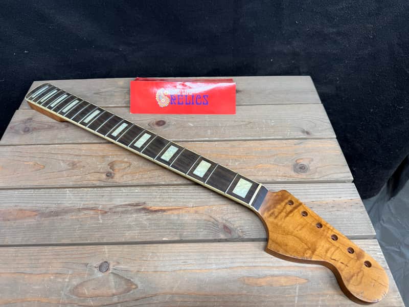Real Life Relics Nitro 3A Curly Flame Maple Roasted | Reverb Australia