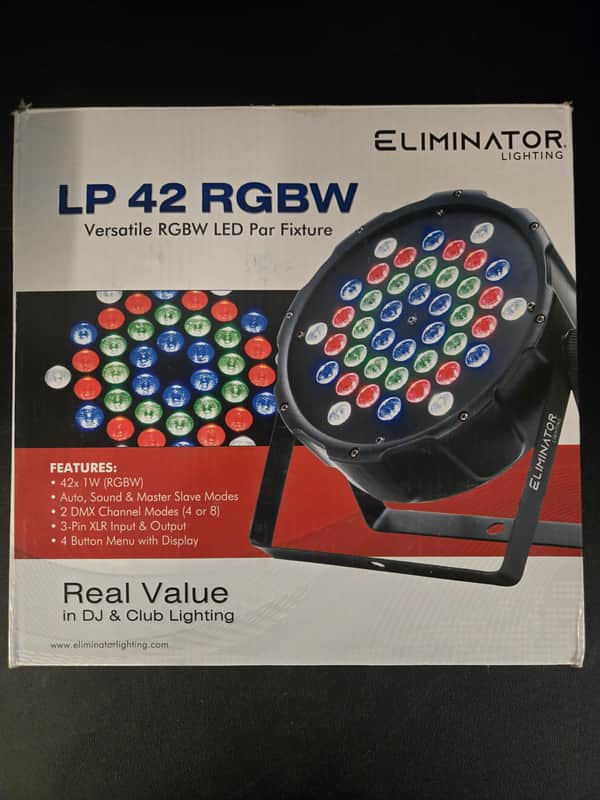 Eliminator LP 42 RGBW LED Par Fixture – 42x1W RGBW | Reverb