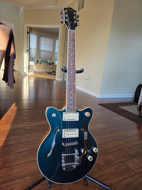 Gretsch G2655T-P90 2021 - Green Midnight Sapphire - Upgrades | Reverb