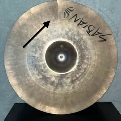 **CRACKED** Sabian 18” HHX Evolution Crash 2020s - Brilliant | Reverb