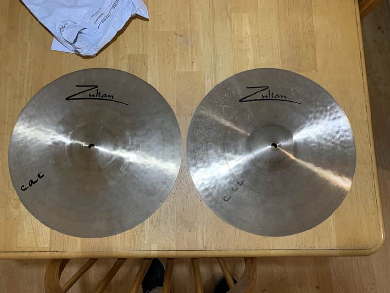 Zultan Caz Series 15" hi hat cymbals | Reverb