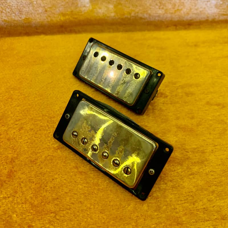 Maxon PAF U1000 humbucker pickups 1977 Gold original vintage | Reverb