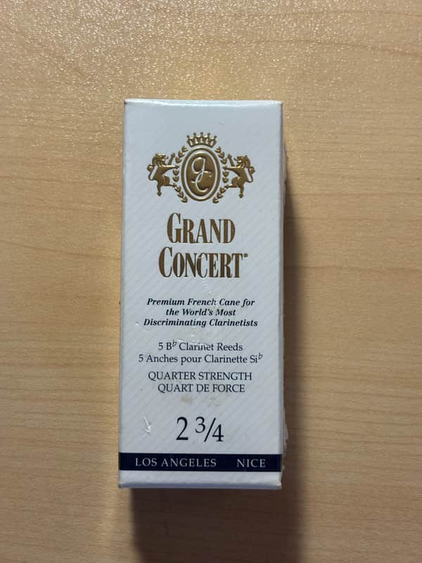 BRAND NEW, SEALED GRAND CONCERT Bb CLARINET REEDS 2.75 | Reverb