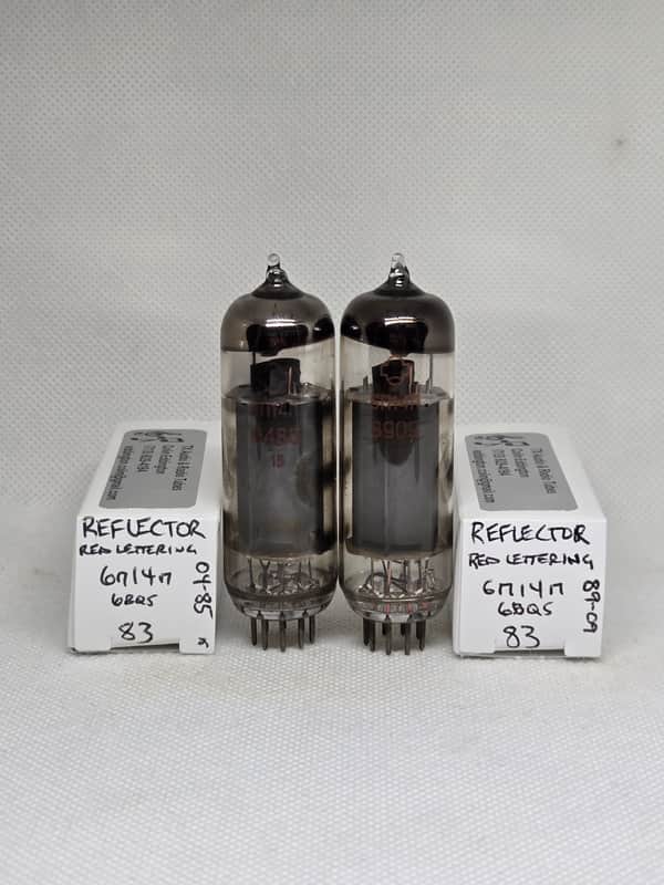 Reflector 6BQ5 6P14P Red Lettering Gray Plates | Reverb Deutschland