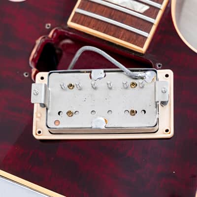 1996 Gibson Les Paul Standard Flame Top Wine Red One-Piece | Reverb