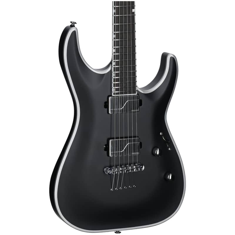 ESP LTD MH-1000NT Bold Binding Electric Guitar, Black Satin | Reverb