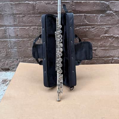 Mendini by Cecilio Student Flute Silver-Plated Closed Hole w/ | Reverb