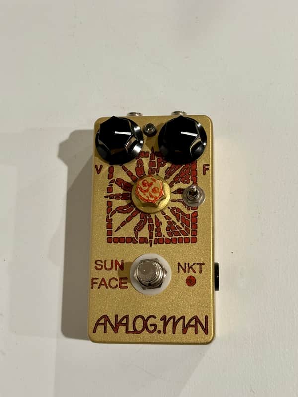 Analogman Sun Face Red Dot NKT Germanium Fuzz with Sun Dial | Reverb