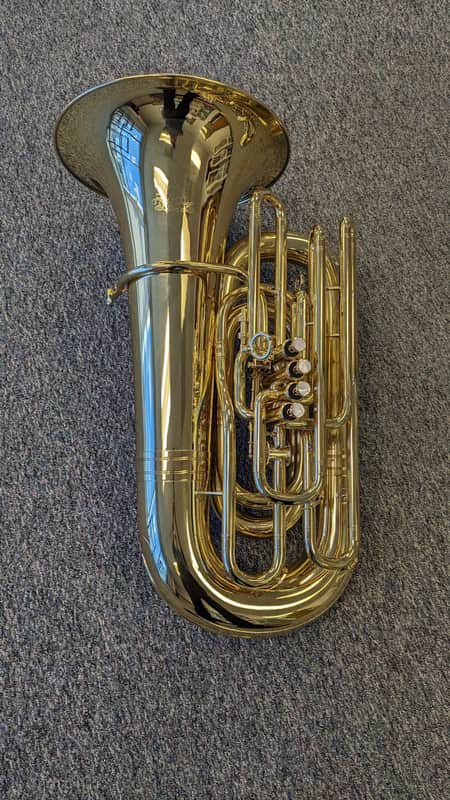 Shop demo Adams 4/4 Bb Tuba in clear lacquer | Reverb