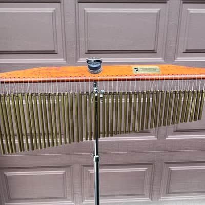 Wind Chimes 50 Chimes 1985 - Wood/Brass | Reverb