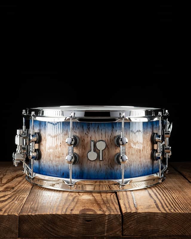 Sonor 6.5x14" SQ2 Medium Beech Snare - High Gloss Blue Burst | Reverb