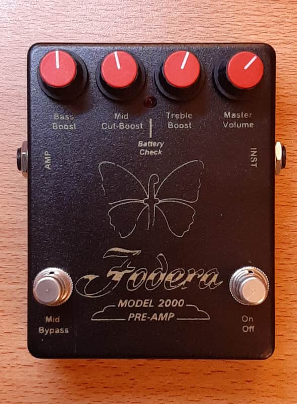 Fodera Bass preamp - Model 2000 - Black | Reverb
