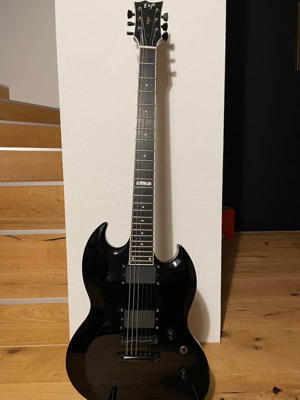 ESP Viper Baritone Black | Reverb