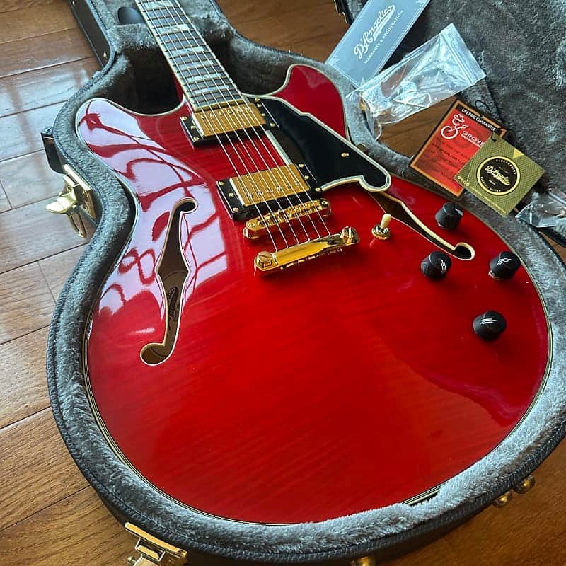 D'Angelico Excel DC Double-Cutaway Hard Shell Case - Trans | Reverb