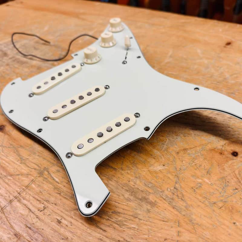Left-Handed Loaded Stratocaster Pickguard w/Fender Custom | Reverb