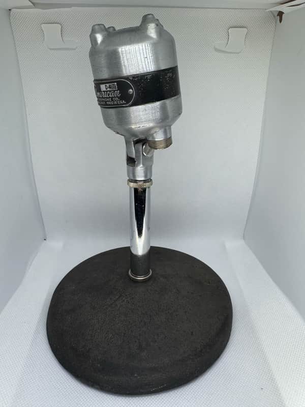 Vintage American Microphone Co. D4T Microphone on Stand - Art | Reverb