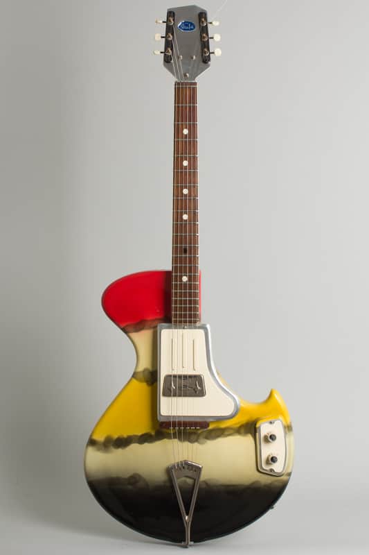Wandre Rock Oval Solid Body Electric Guitar (1962), tweed | Reverb