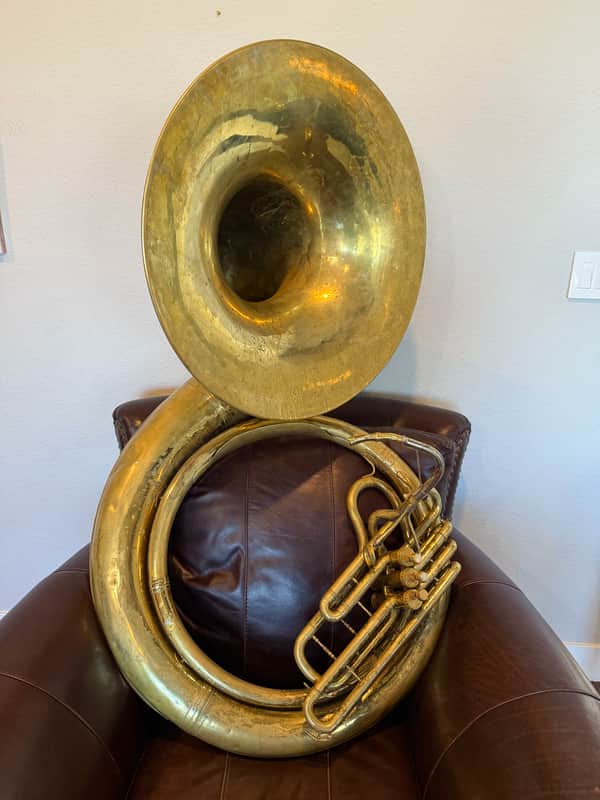 Conn 20k Sousaphone lady face with neck, bits, and case | Reverb