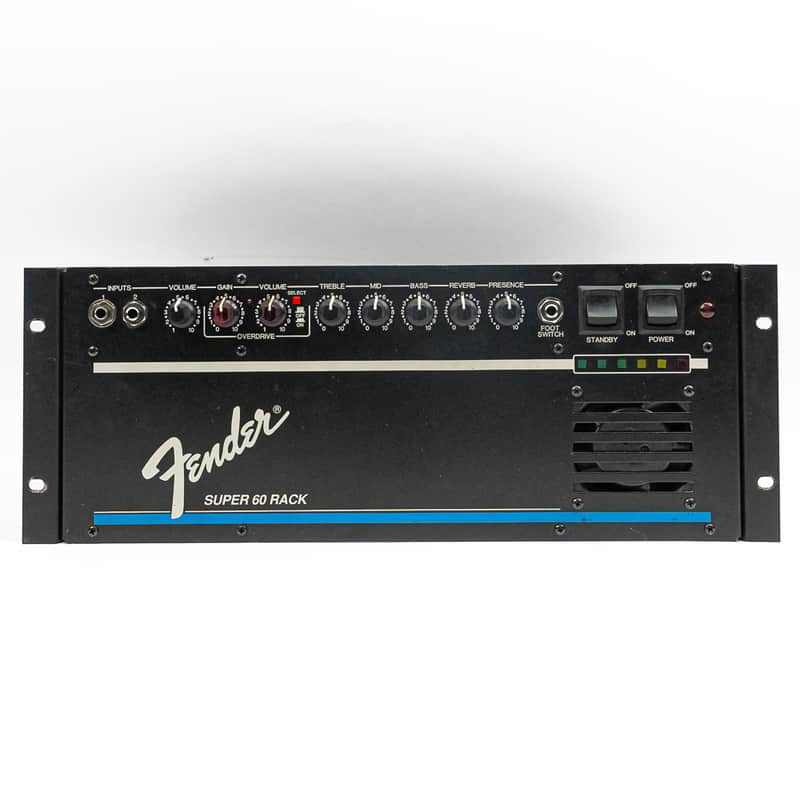 1988–1992 Fender Super 60 Rack Tube Amp Head 60W 6L6 Spring | Reverb