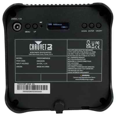 Chauvet DJ Freedom Par Q9 RGBA LED Wireless DMX Battery Par | Reverb