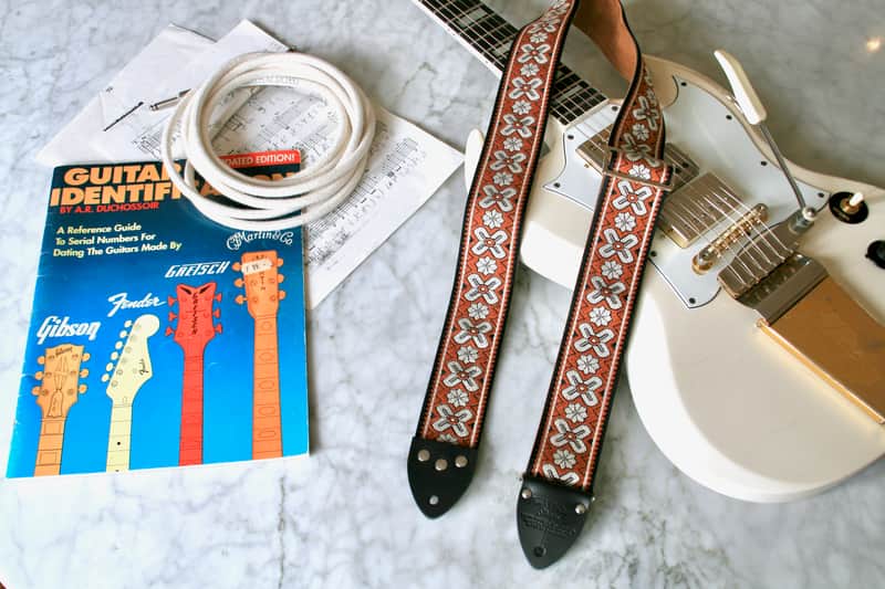 Vintage 60s Brown 'Greenwich' Hippie Guitar Strap Replica | Reverb