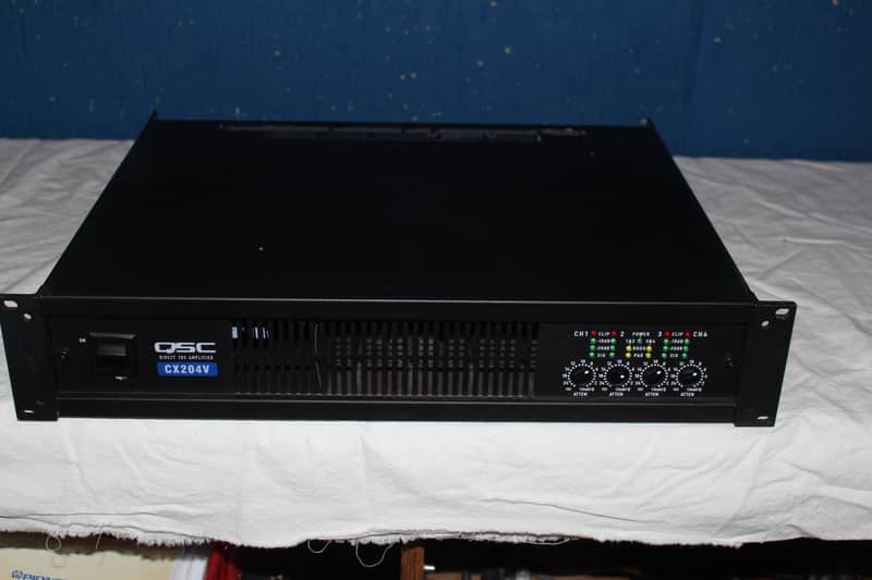 QSC CX204V Four Channel 300 W Per Channel Direct 70 V Power | Reverb