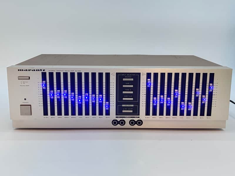 Marantz EQ 340 1982 - Optical blue Light - Silver brushed | Reverb