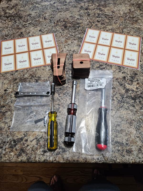Taylor Neck shims and tool kit 2022 | Reverb