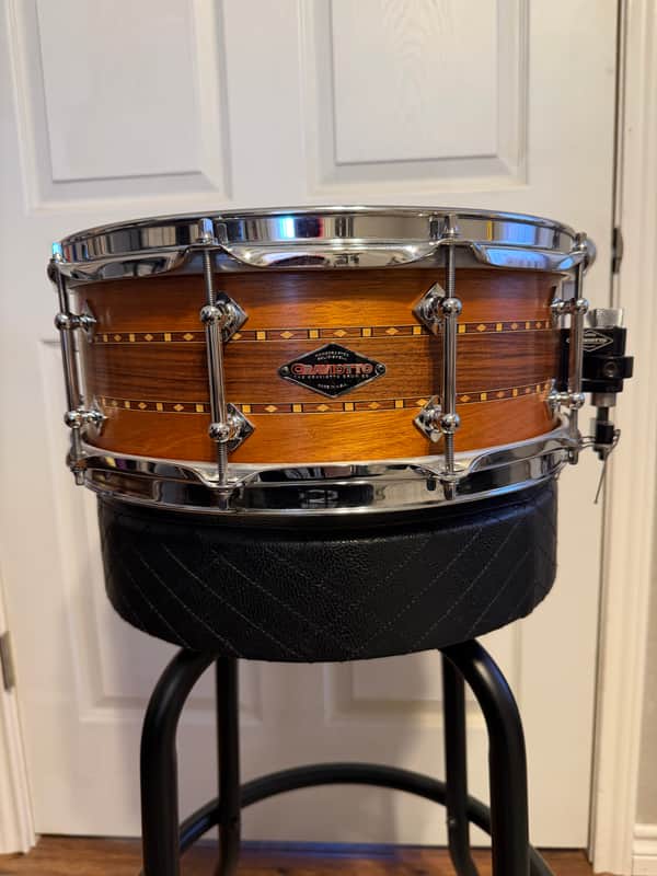Craviotto 5.5x14 Mahogany/Walnut/Mahogany Solid Shell Snare – | Reverb