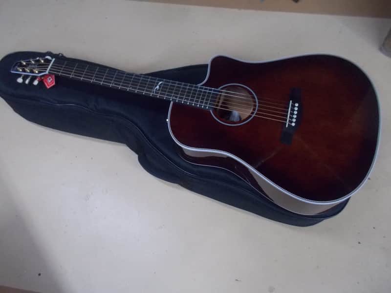 Seagull Artist Peppino Signature CW Bourbon Burst Acoustic / | Reverb