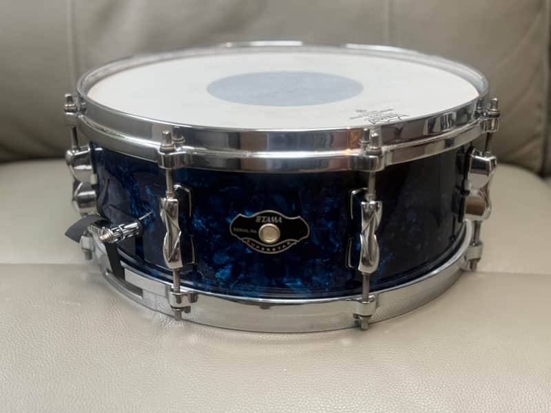 Tama Superstar 14x5.5” Birch snare - Custom Ocean Fade | Reverb