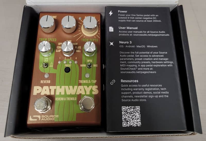 Source Audio Pathways Reverb + Tremolo Pedal | Reverb