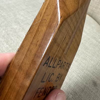 Allparts - TMO-VCRF - Nitro Roasted Flame Maple V neck | Reverb