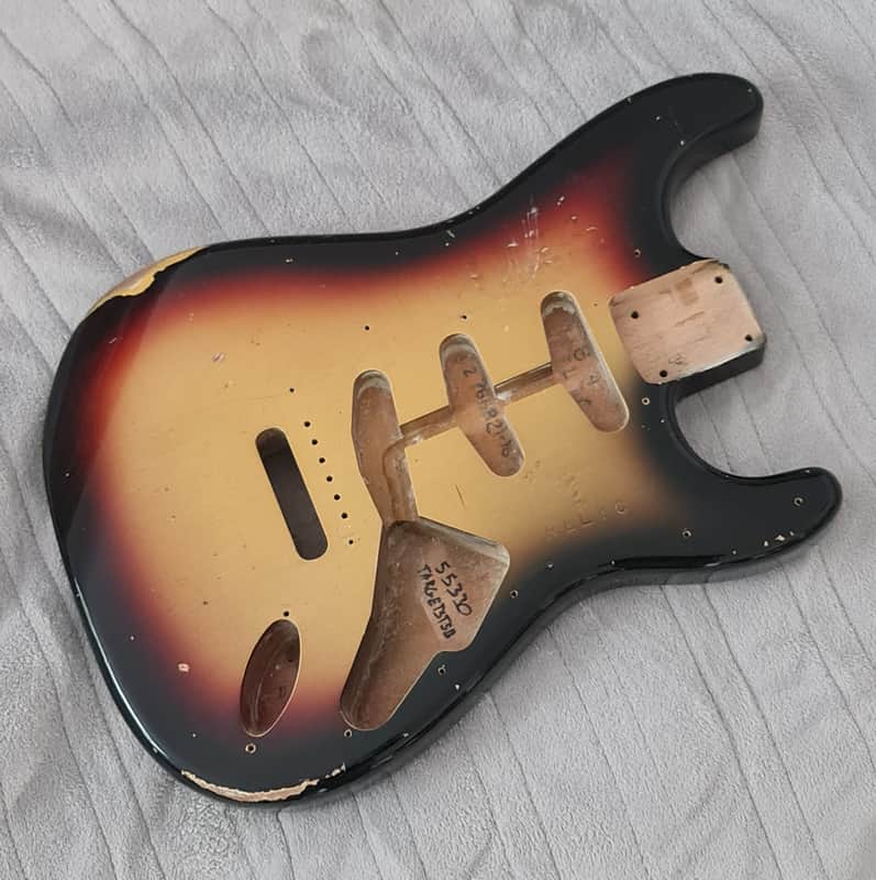 Fender Custom Shop 64 Stratocaster Relic Body 2000s - 3-Tone | Reverb