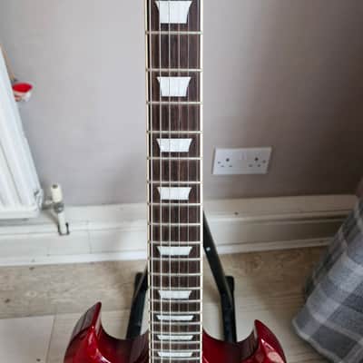 East Coast SG Style Guitar - Cherry Red With Gator Hard | Reverb UK