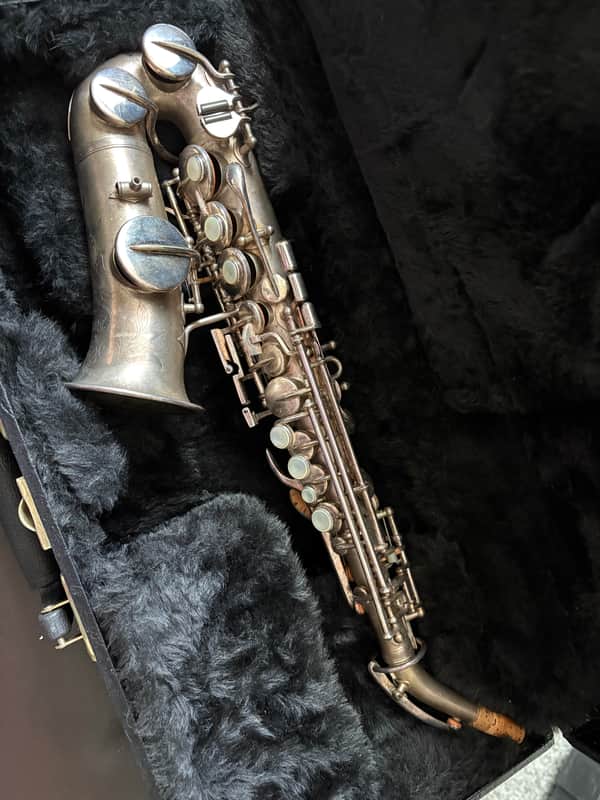 Buescher Curved True Tone Soprano Saxophone 192829 - Silver | Reverb