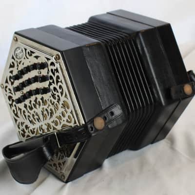 7647 - Ebony Frank Edgley Heritage Anglo Concertina CG M 30 | Reverb
