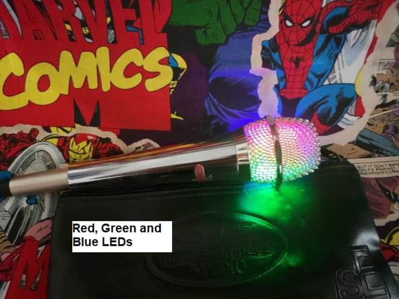 SE V7 Chrome Microphone Custom Phantom powered LED lights | Reverb