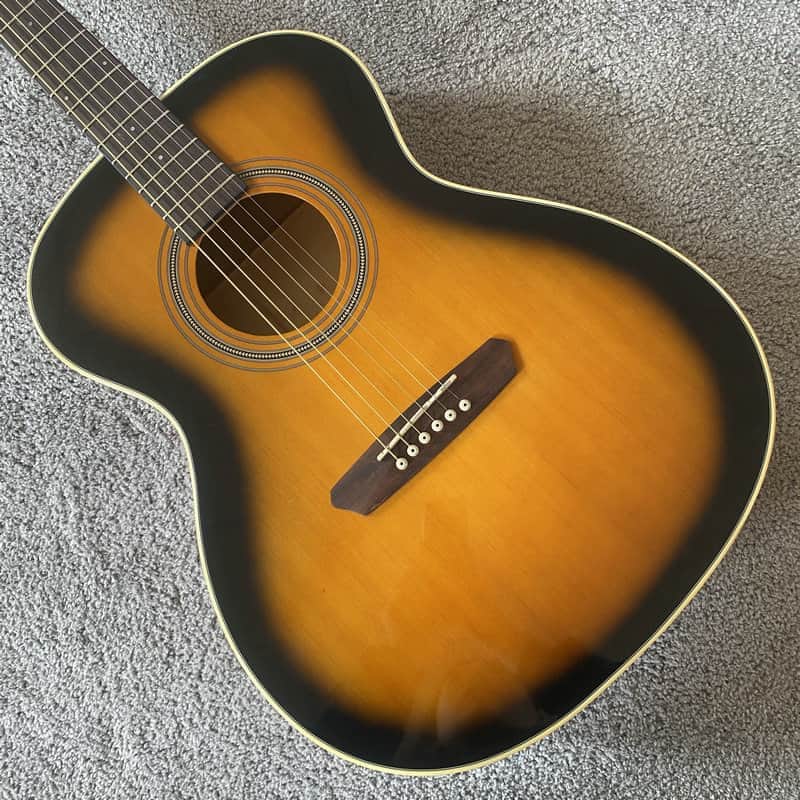 40 Inch Acoustic Guitar in Sunburst, Spruce Top Mahogany | Reverb