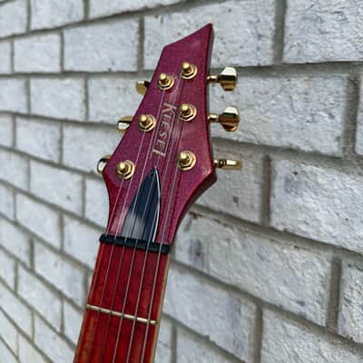 (STAGE PLAYED) Kiesel SCB left handed - Red Sparkle | Reverb
