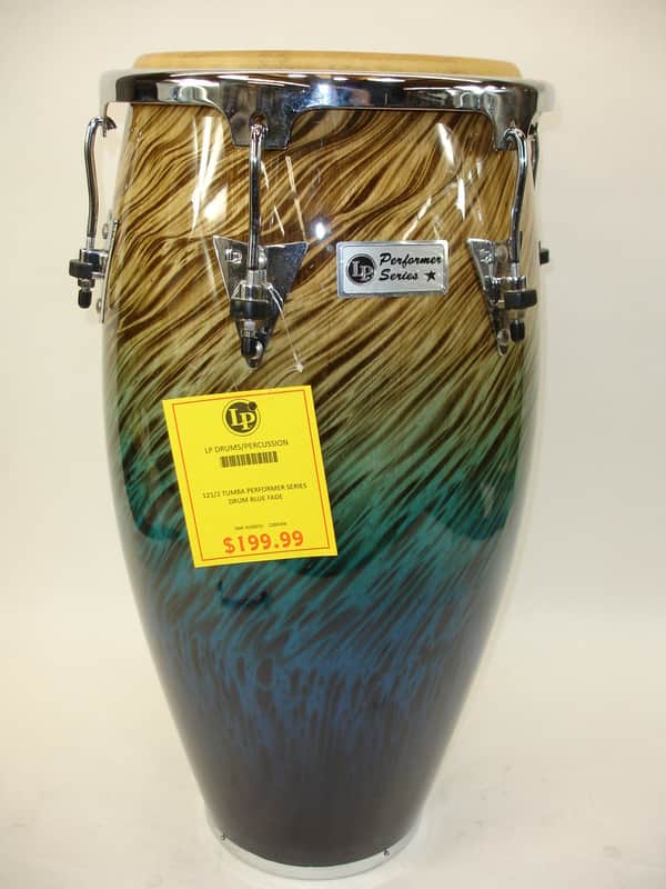 LP Performer Series 12 1/2" Conga with Chrome Hardware, Blue | Reverb