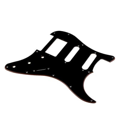 Black SSH Guitar Stratocaster Style Pickguard Scratch Plate | Reverb