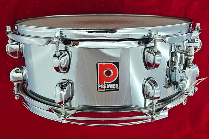 Premier APK Series 14x5.5" Steel Snare Drum Late 1980s-Early | Reverb