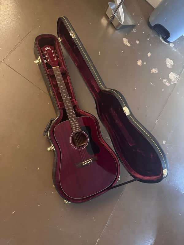 Guild Guild GAD D-125 CH 2014 - Guild GAD D-125 CH Cherry Red | Reverb