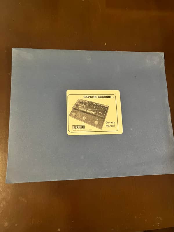 Foxrox Captain coconut owners manual 2000s | Reverb