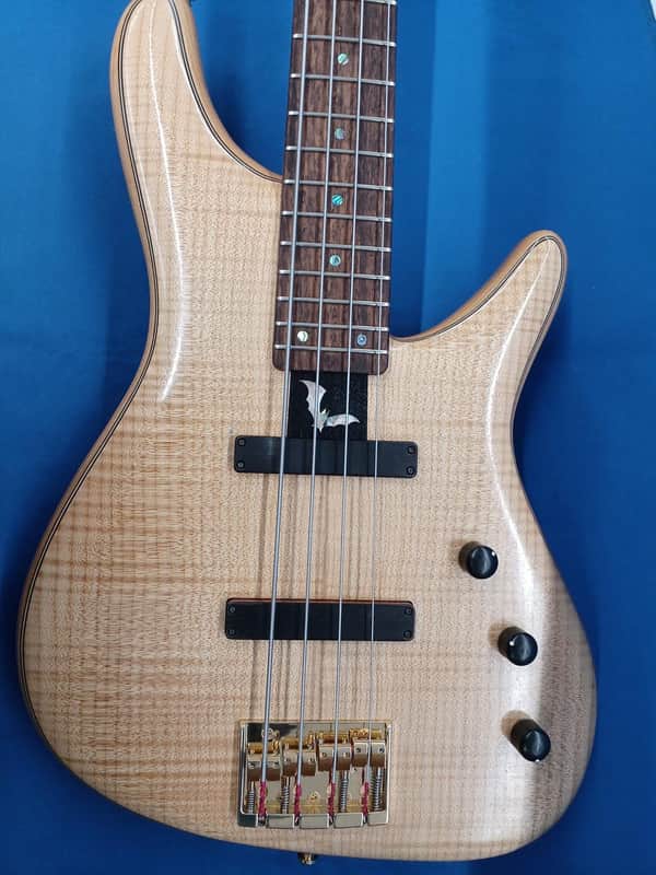 Sugi NB4C FM Ash Natural Electric Bass Guitar Used | Reverb