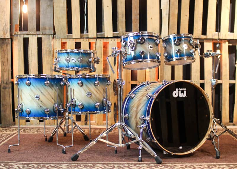 DW Collector's 333 Carl Allen Burst over Twisted Mineral | Reverb