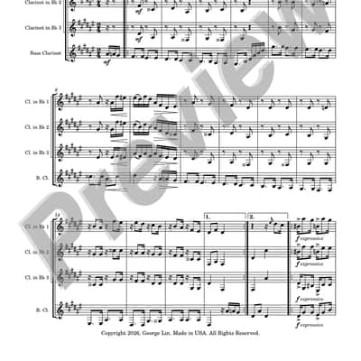 Clarinet Sheet Music - Odeon (Ernesto Nazareth). Arranged for | Reverb