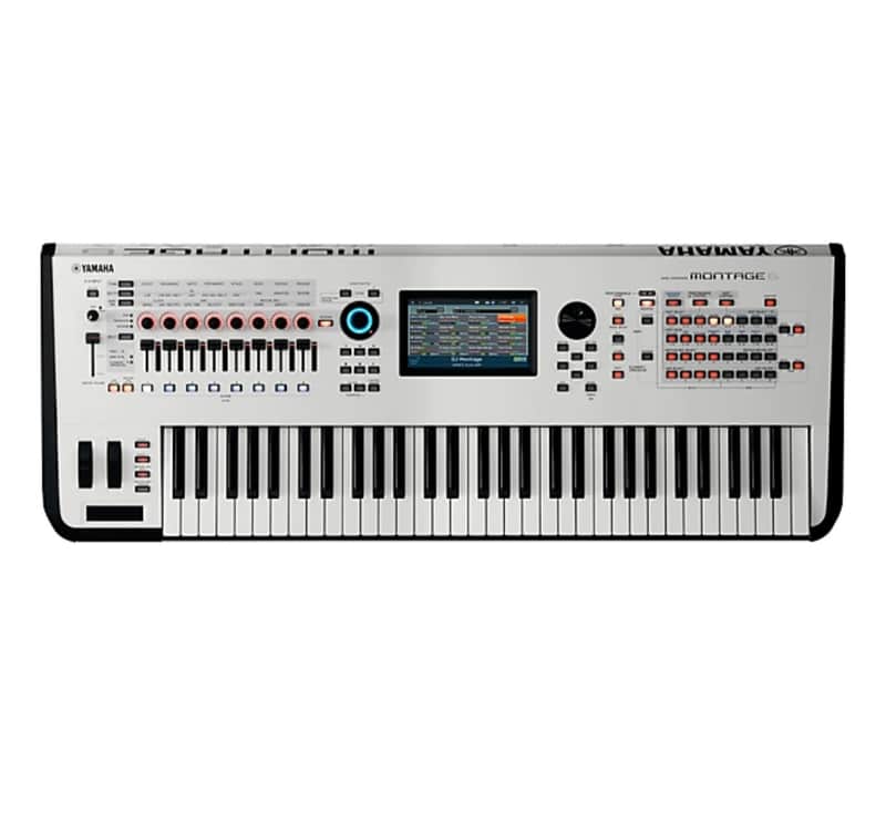 Yamaha Montage 6 61-Key Synthesizer / Workstation in White | Reverb