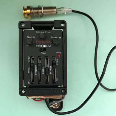 Fishman Prefix Pro Blend Preamp EQ Black with Sonicore pickup | Reverb
